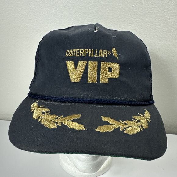 Cat | Accessories | Vintage Caterpillar Cat Vip Cap Hat Gold ...